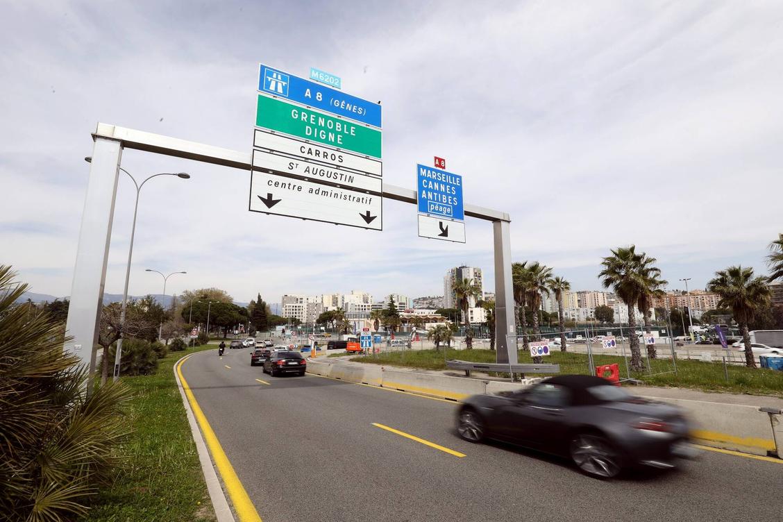 Une entrée de l'autoroute A8 ferme définitivement à Nice le 8 avril ...