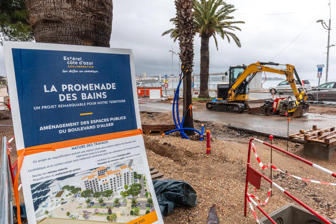 Travaux de la promenade des Bains: malgré les giboulées, le calendrier ...