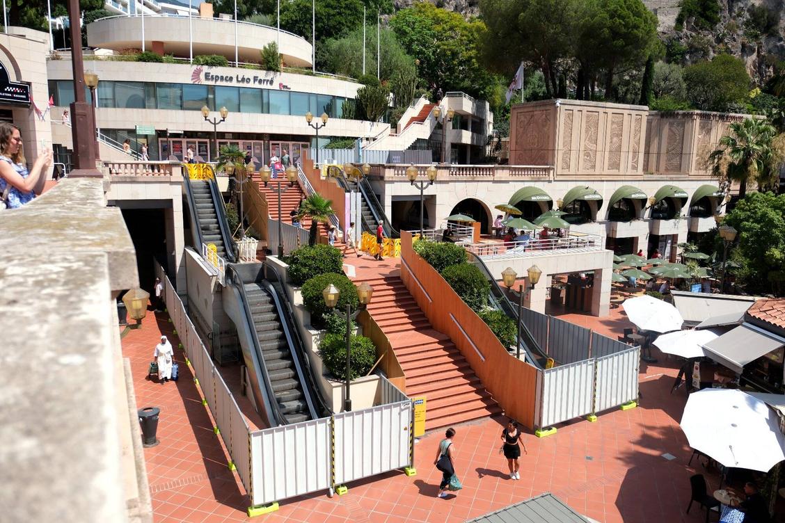 En travaux, les escaliers mécaniques de Fontvieille remplacés dès 2026 ...