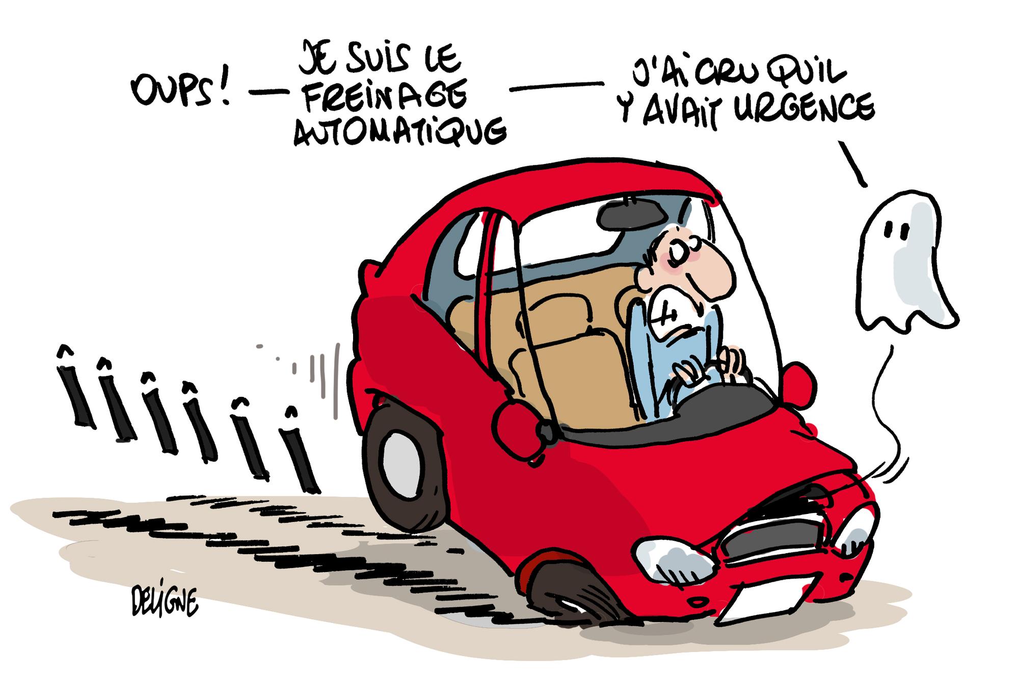 « Ma voiture a freiné toute seule et s’est arrêtée net en plein milieu ...